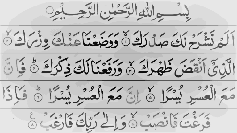 Surah Alam Nashrah In Hindi - सूरह अलम नशरह हिंदी में